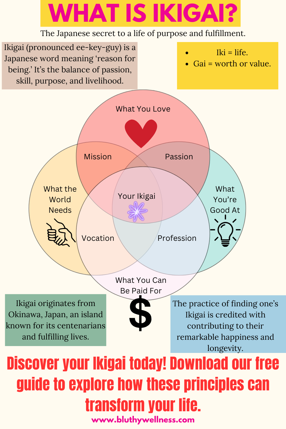 Step-by-Step Guide to Filling Out an Ikigai Worksheet - BLUTHY WELLNESS